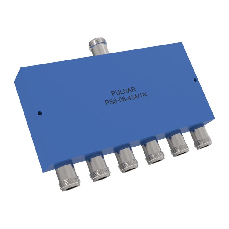 6-Way Power Divider: 4 to 8 GHz - Type-N