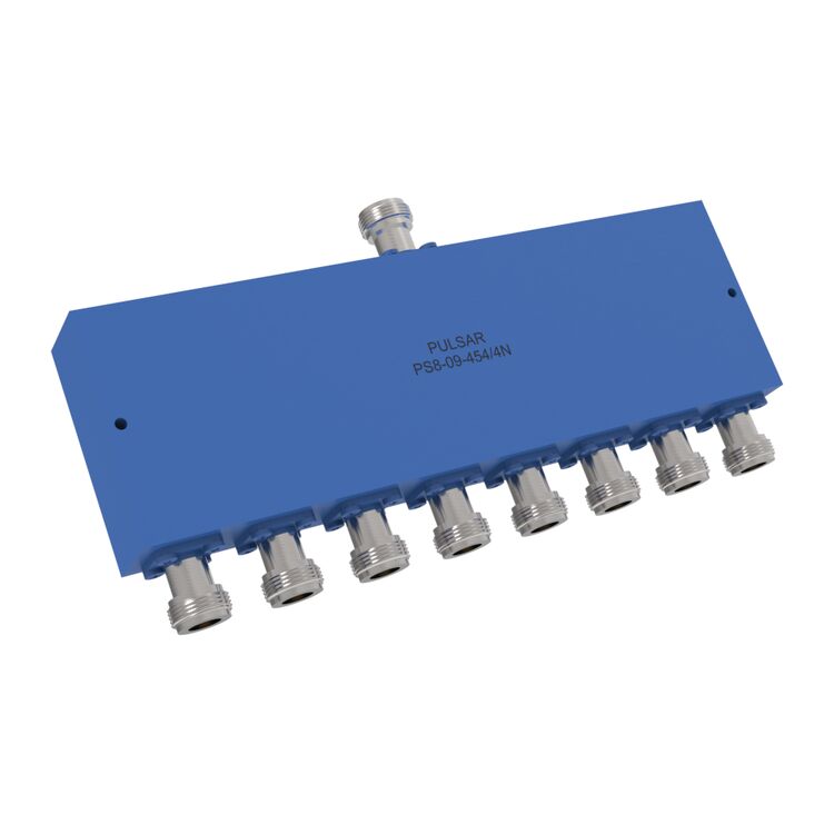 8-Way Power Divider: 4 to 8 GHz - Type-N
